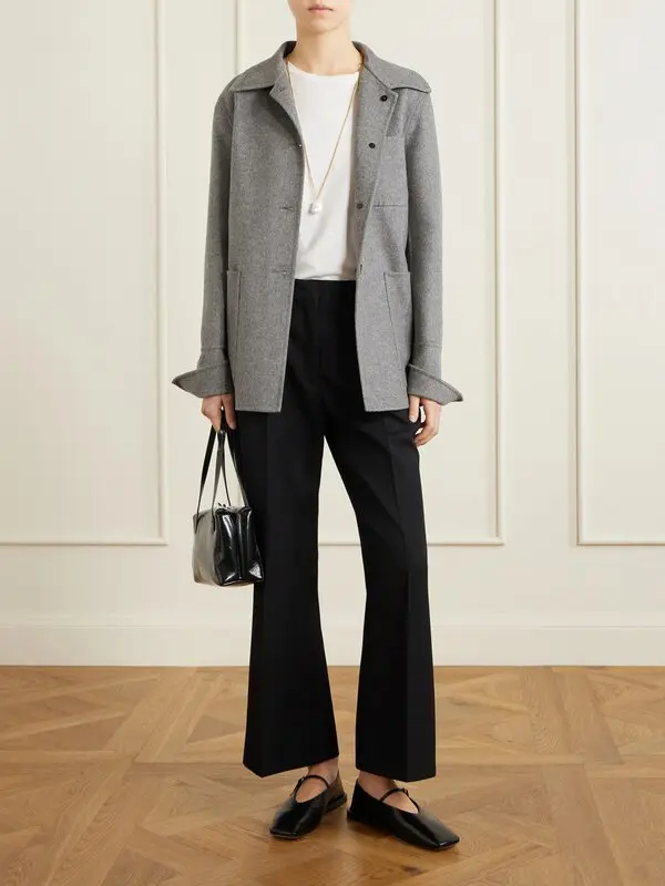 JIL SANDER Cashmere-felt Shirt Jacket