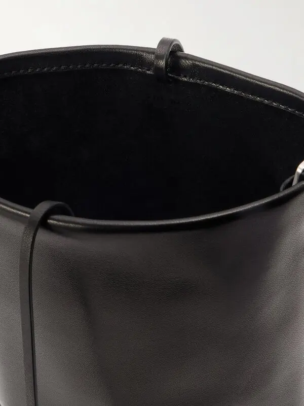 THE ROW N/s Park Textured-leather Shoulder Bag