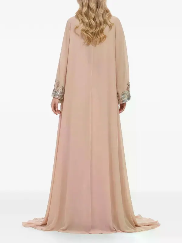 SAIID KOBEISY Embellished Cape Gown