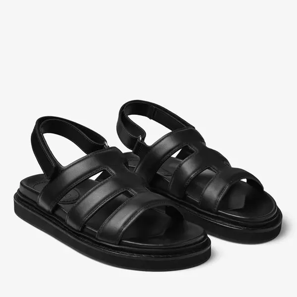 JIMMY CHOO Cove Box Calf Leather Sandal