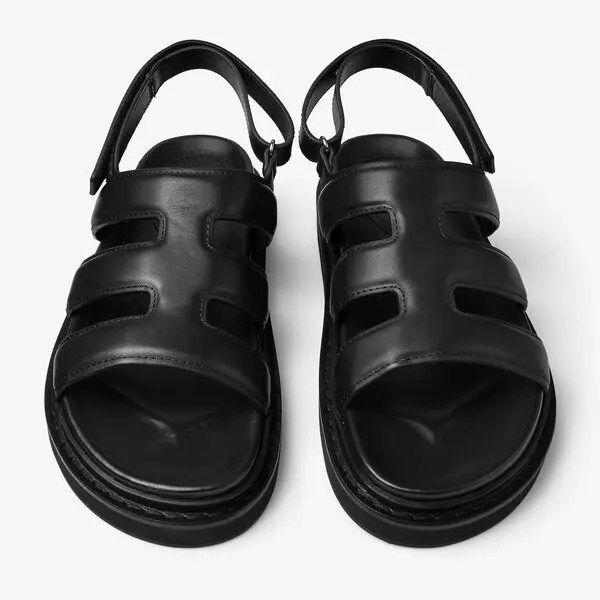 JIMMY CHOO Cove Box Calf Leather Sandal