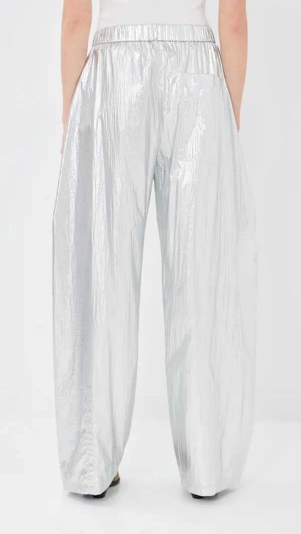 Tibi Metallic Nylon Winslow Pants
