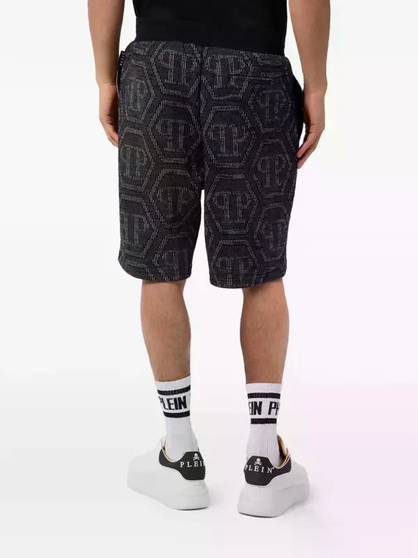 Philipp Plein Monogram Pattern Shorts