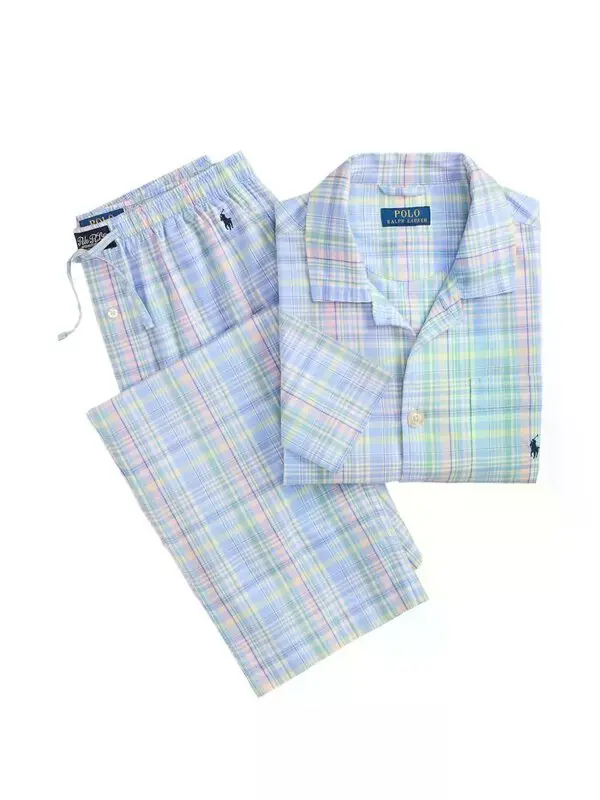 Polo Ralph Lauren Check Cotton Pyjama - Blue