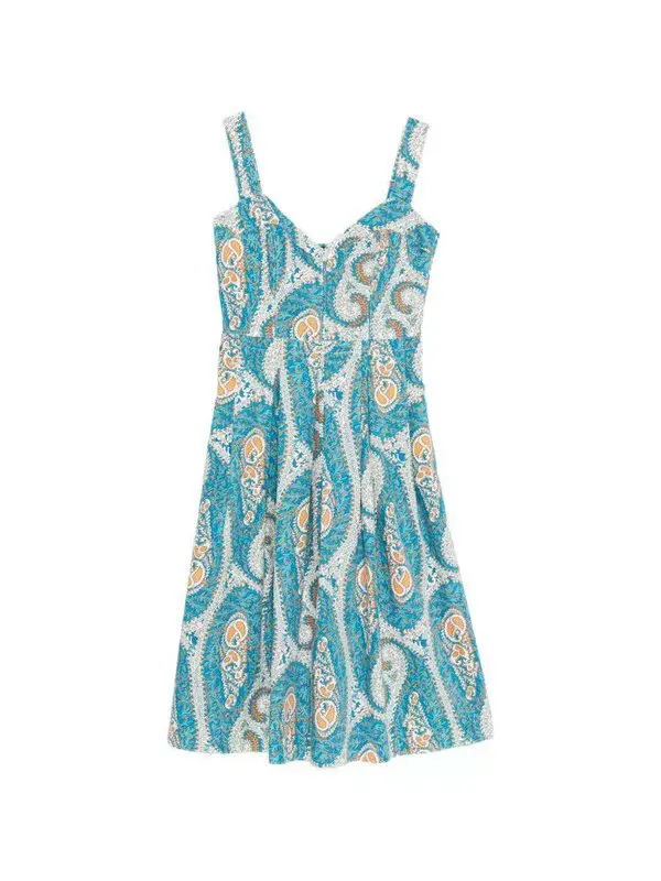 Etro Paisley Print Midi Dress
