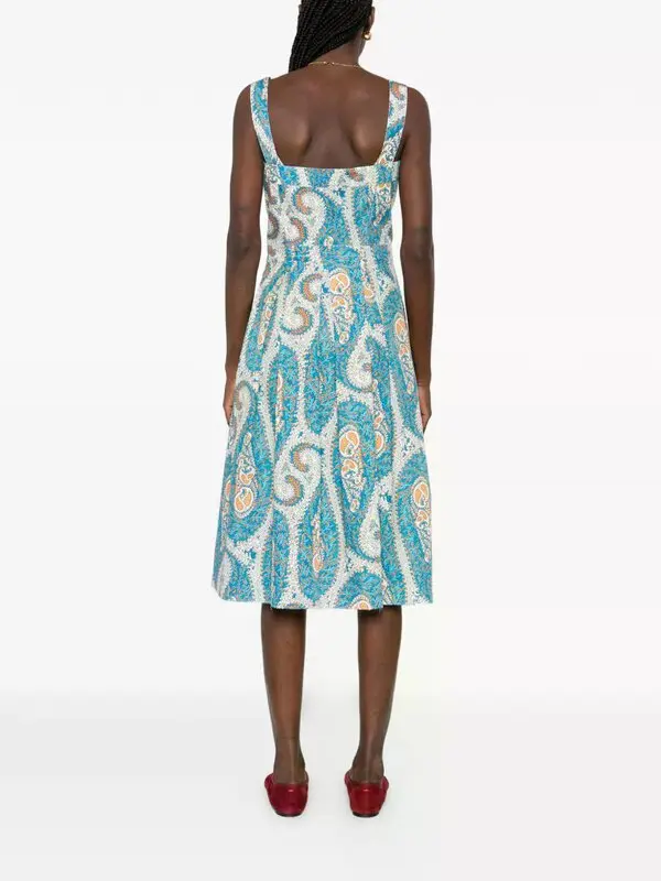 Etro Paisley Print Midi Dress