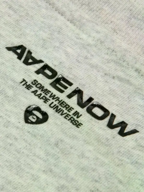 AAPE BY *A BATHING APE Logo T-shirt - Grey