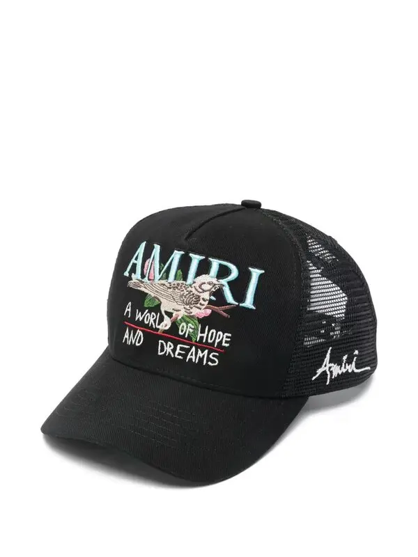 Amiri Embroidered Mesh Baseball Cap - Black