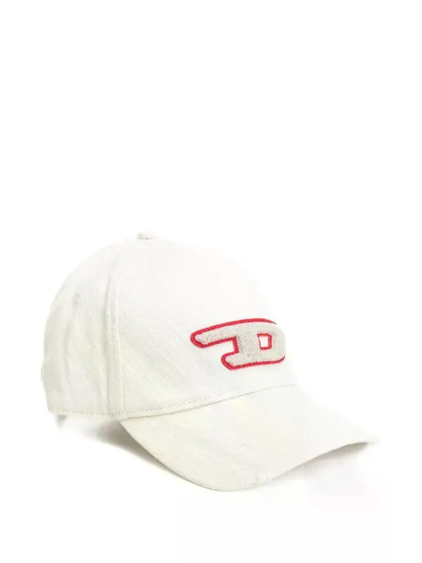 Diesel Logo-patch Baseball Cap - White