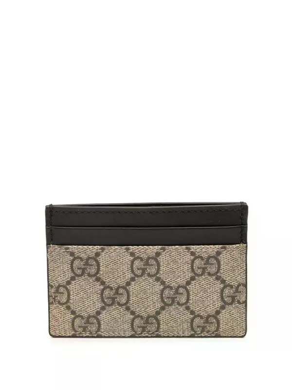 Gucci 2000-2015 Gg Supreme Card Holder - Brown