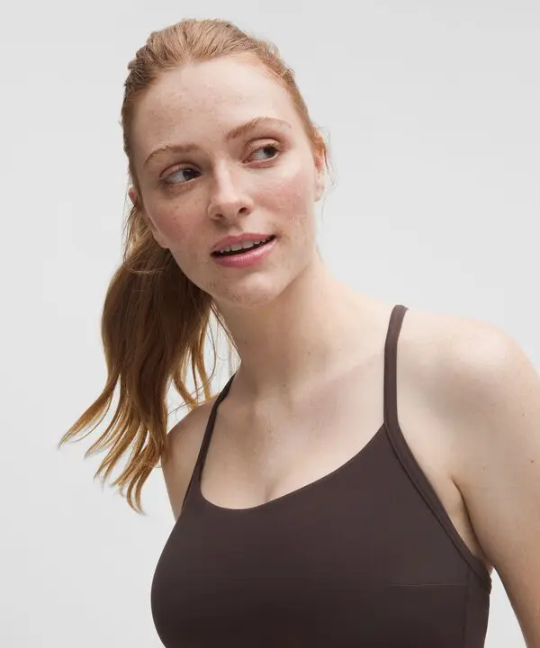 Lululemon Flow Y Bra Light Support, C/d Cup - Sequoia