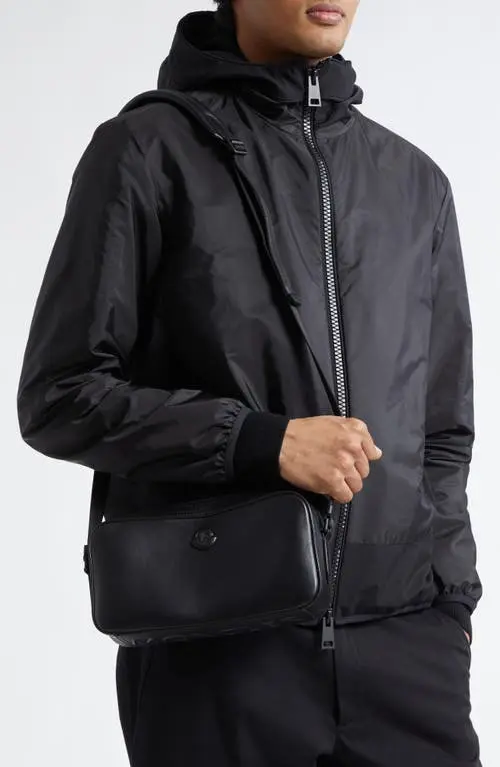 Moncler Carlo Leather Crossbody Bag