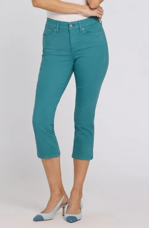 NYDJ Chloe Cool Embrace® Side Slit Capri Jeans - Harbor Blue