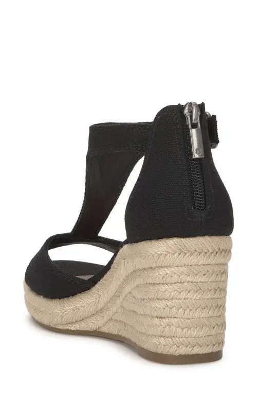 Lucky Brand Cyleste Platform Wedge Espadrille - Black