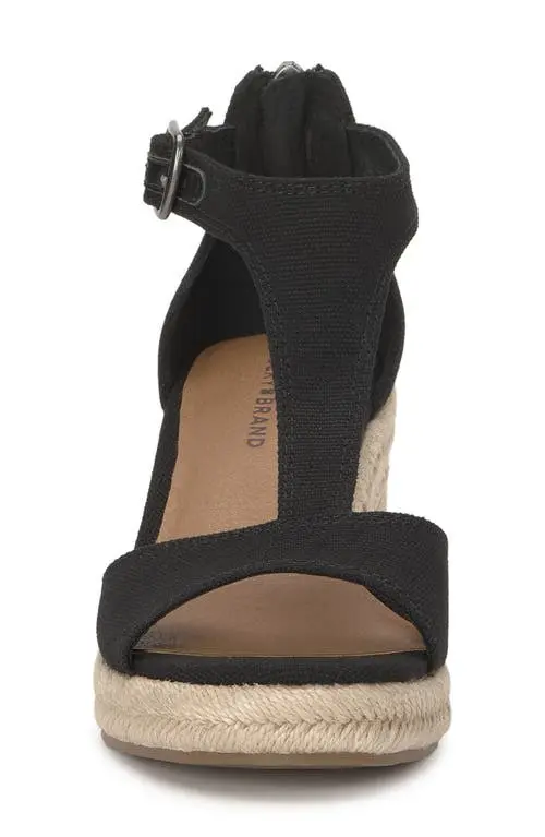 Lucky Brand Cyleste Platform Wedge Espadrille - Black
