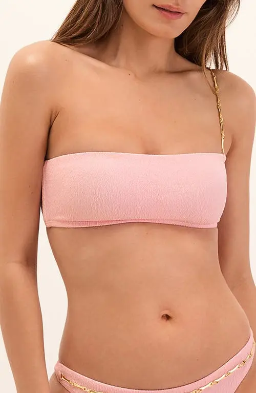 VIX PAULA HERMANNY Bell Penelope Chain Strap Bikini Top - Pink