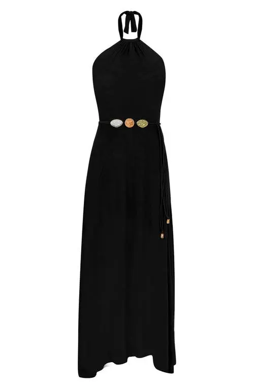 VIX PAULA HERMANNY Lelia Mesh Halter Dress