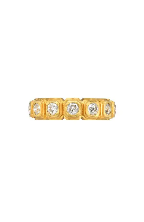 DARIUS Ziggurat Diamond Eternity Band - Yellow Gold