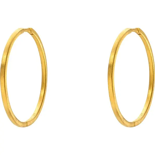 DARIUS Fairy Hoop Earrings - Yellow Gold