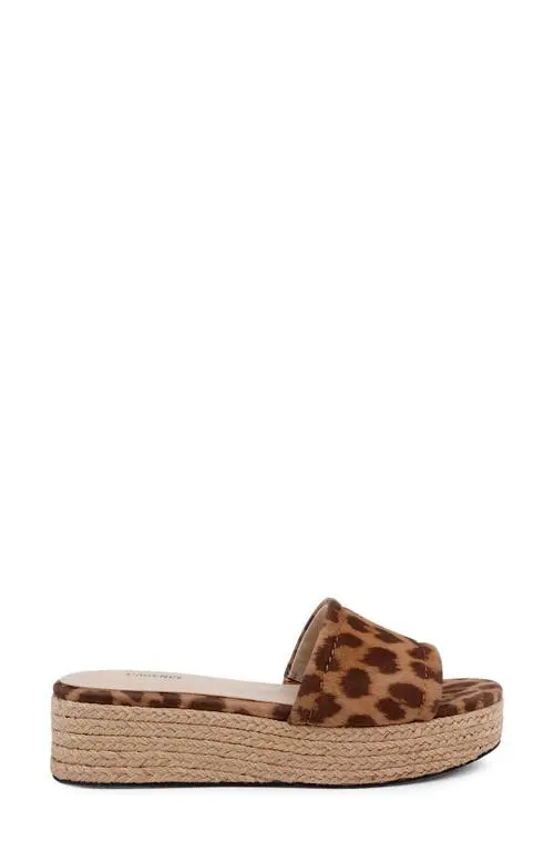L'Agence Ramani Espadrille Platform Wedge Slide Sandal
