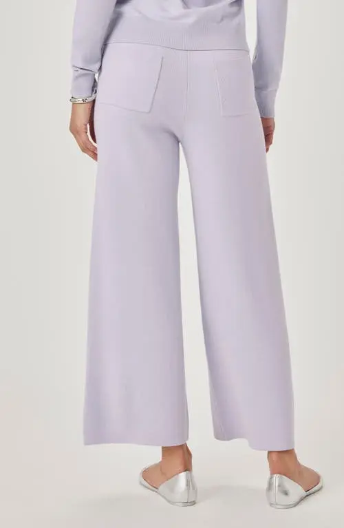 Splendid Christa Crop Sweater Pants - Lavender Purple