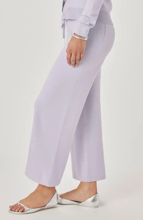 Splendid Christa Crop Sweater Pants - Lavender Purple