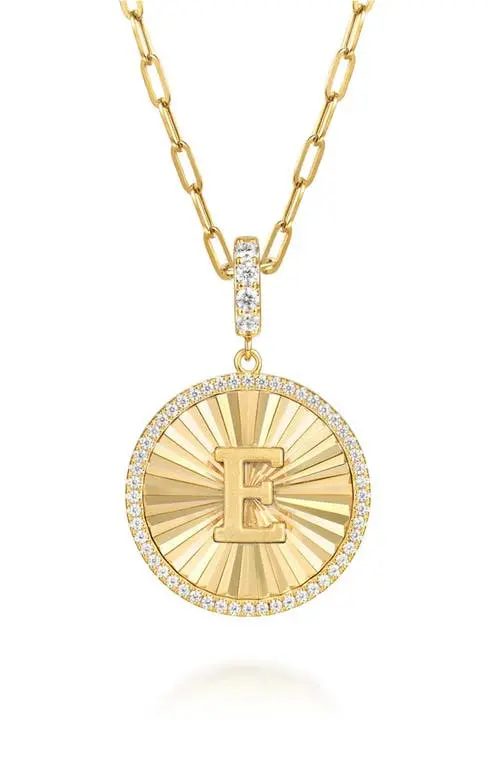 GABRIEL & CO. Diamond Initial Charm Pendant - Gold - E