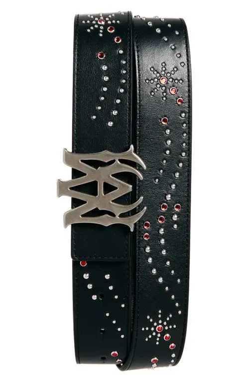 Amiri Studded Leather Belt - Black