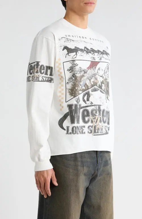 PACSUN Western Long Sleeve Graphic T-shirt
