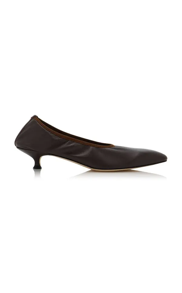 AeydĒ Hermia Leather Pumps - Brown