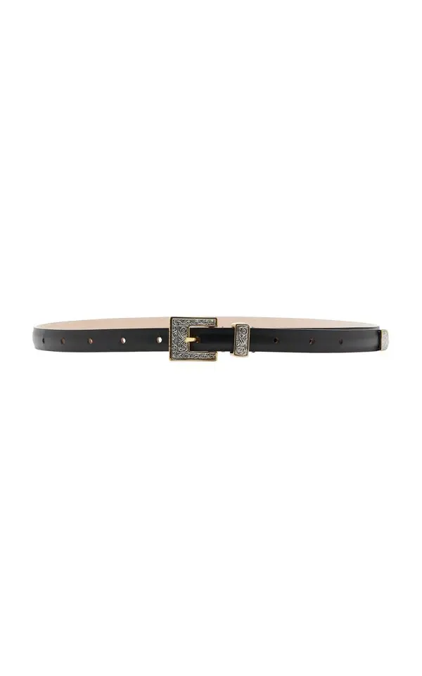 DEHANCHE The Lottie Suede Belt - Black