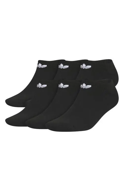 Adidas 6-pack Trefoil 2.0 No-show Socks - Black/white