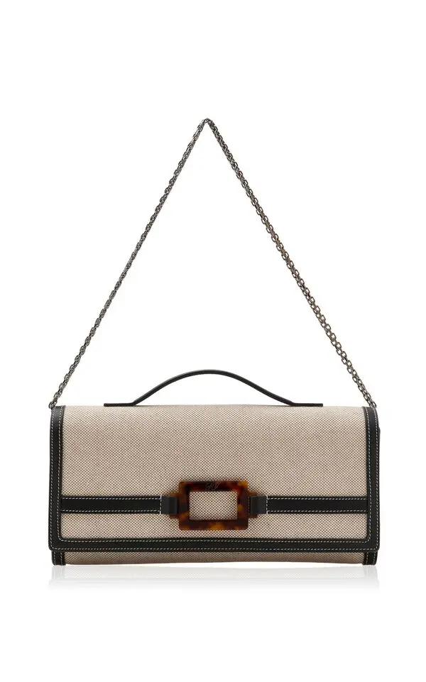 ROGER VIVIER Belle Vivier Clutch - Neutral