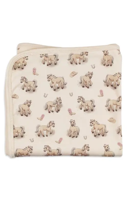 L'OVEDBABY Organic Cotton Baby Blanket - Blush Boots