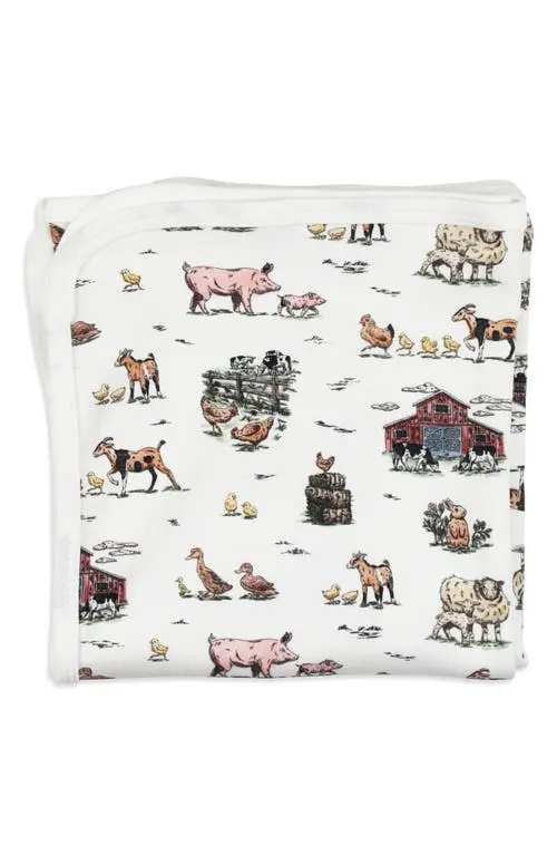 L'OVEDBABY Organic Cotton Baby Blanket - Farm Friends