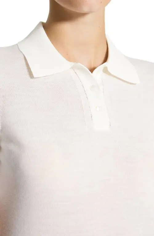 Theory Merino Wool Polo - New Ivory - Cx1