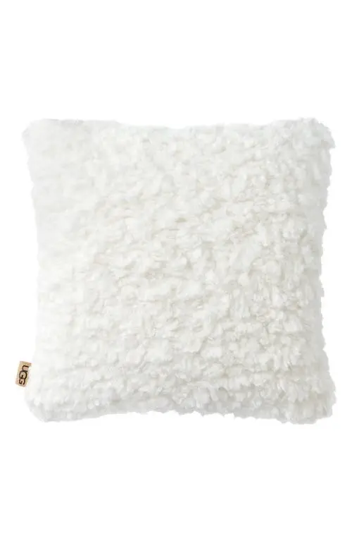 UGG Shira Fleece Accent Pillow - Snow