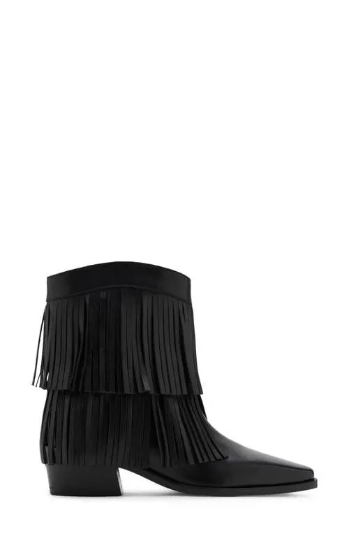 Mango Fringe Bootie