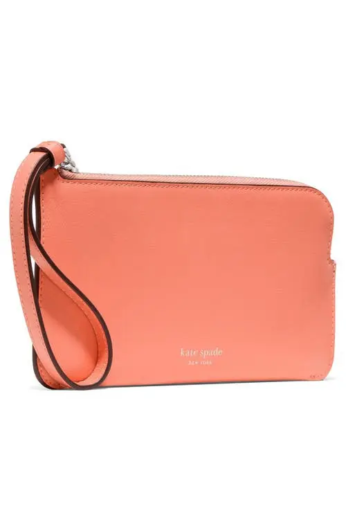 Kate Spade New York Small Zippy Pebble Leather Wristlet