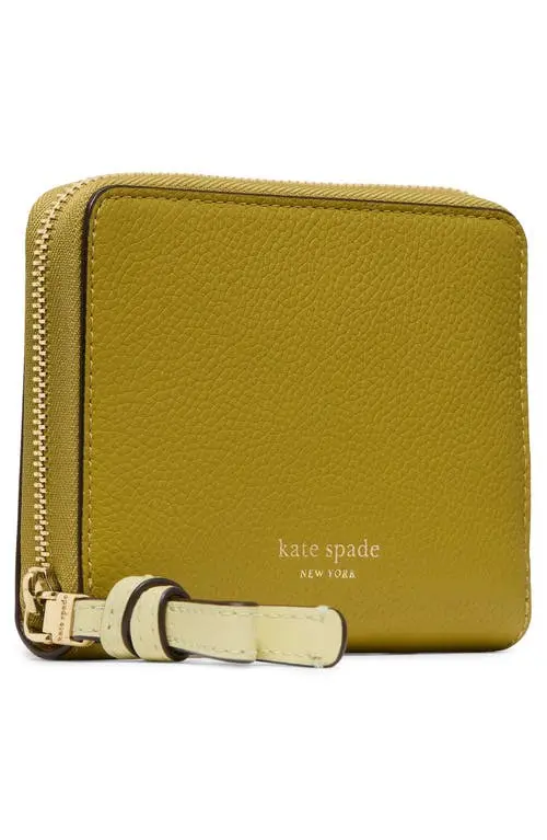 Kate Spade New York Small Loop Colorblock Pebbled Leather Zip Wallet