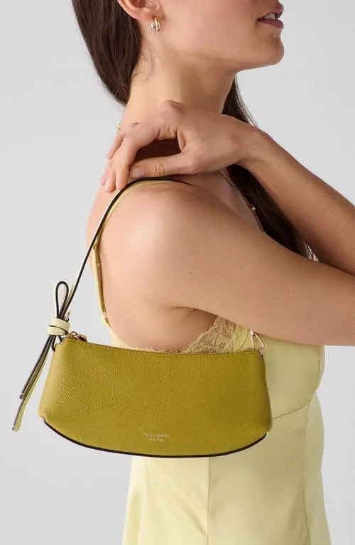Kate Spade New York Loop Colorblock Pebble Leather Pochette Shoulder Bag - Laurel Leaf