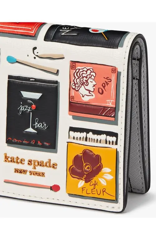 Kate Spade New York Morgan Matchbox Embossed Leather Wallet