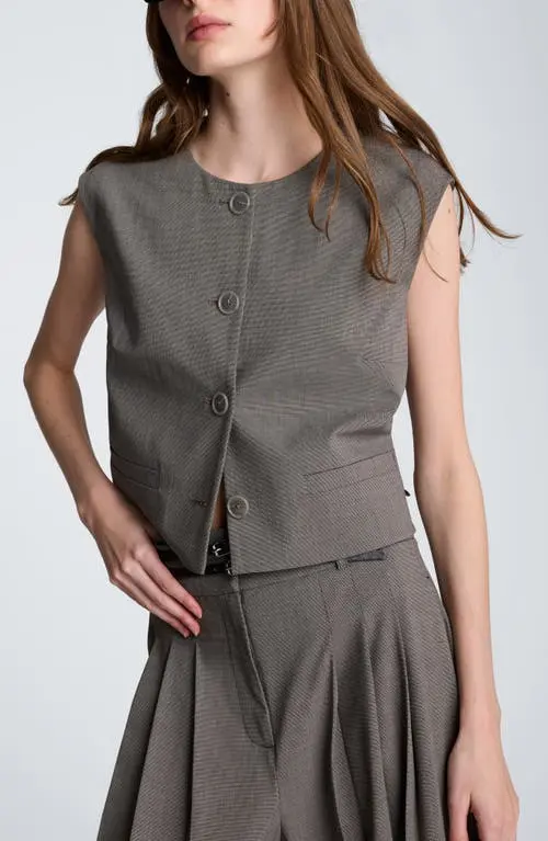 KENNETH COLE Boxy Four-button Vest