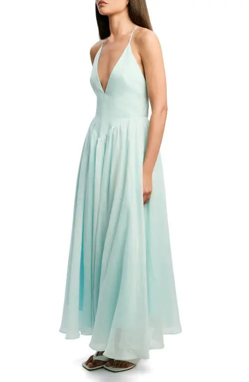 Bardot Arletha Halter Fit & Flare Maxi Dress