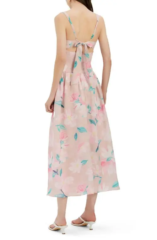 Bardot Cartia Floral Print Midi Dress