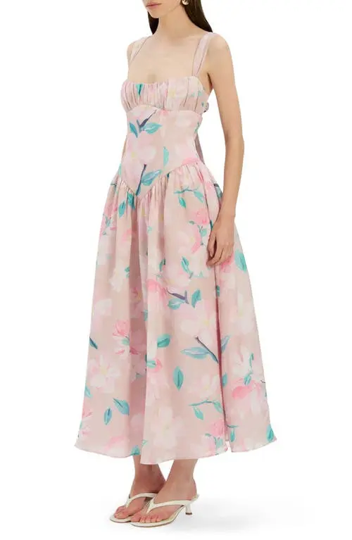 Bardot Cartia Floral Print Midi Dress