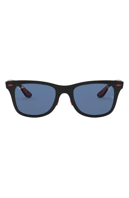 Ray-ban 52mm Square Sunglasses - Carbon/allutex Red/blue