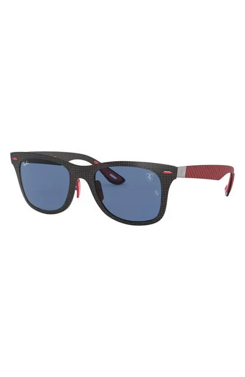 Ray-ban 52mm Square Sunglasses - Carbon/allutex Red/blue
