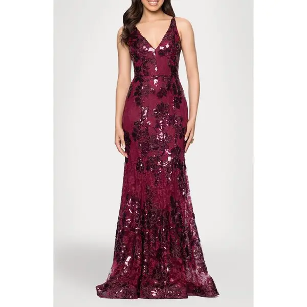 BLONDIE NITES Sequin Lace Gown