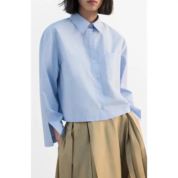 Mango Crop Button-up Shirt